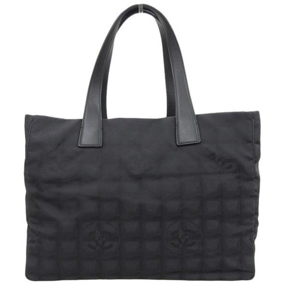 CHANEL | Bags | Chanel Nylon New Line Mm Tote Bag Black Ladies | Poshmark